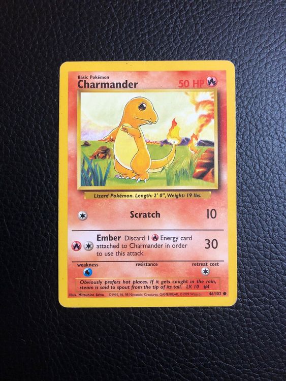 Base Set Charmander 46/102 Ab 1 | Kaufen auf Ricardo
