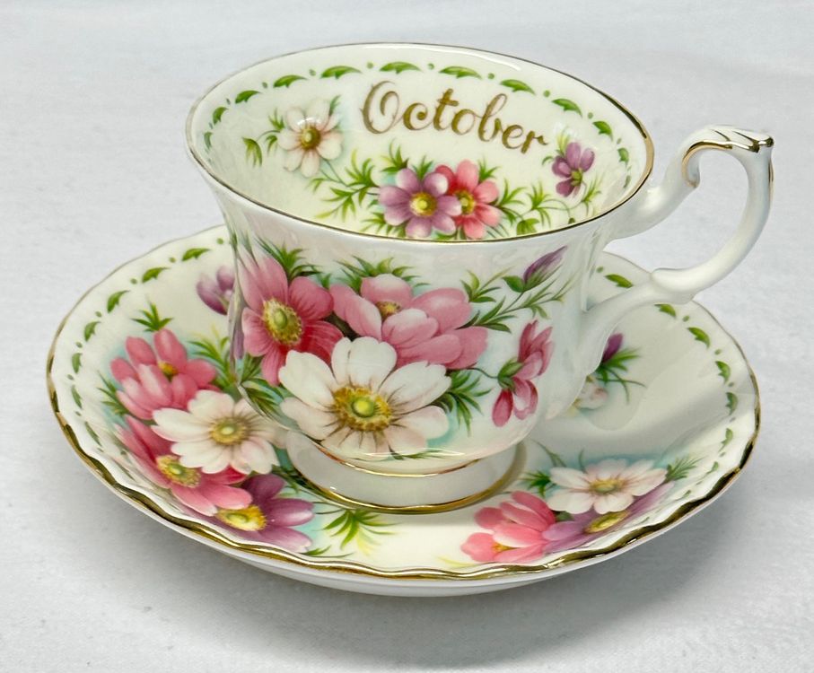 Royal Albert Blume Monat Oktober Kaffeetasse (Gebraucht) in Oberrüti ...