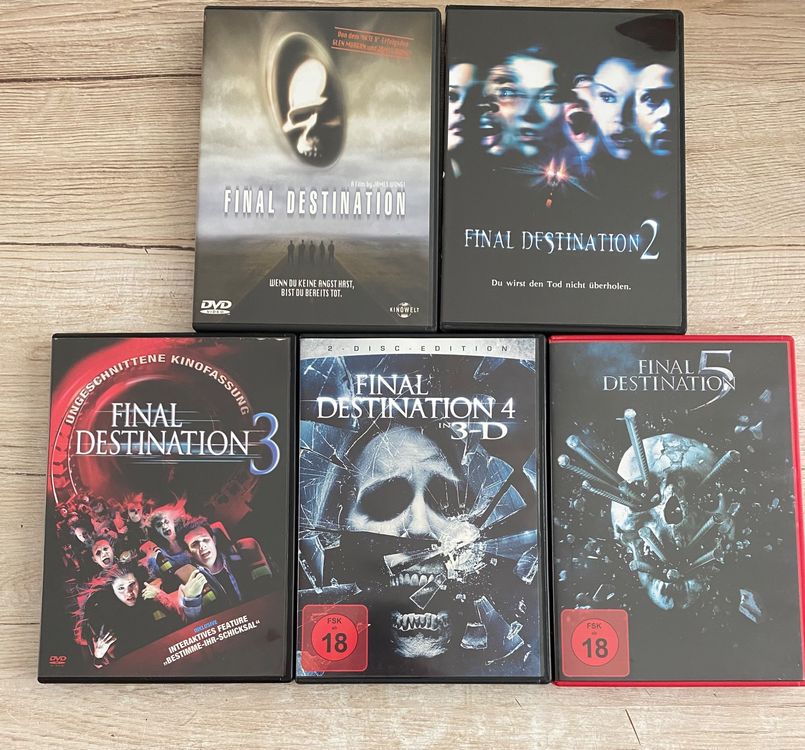 DVDS Final Destination 1-5 ab 8Fr.! (Neu (gemäss Beschreibung)) in Aesch BL für CHF 8 – mit ...