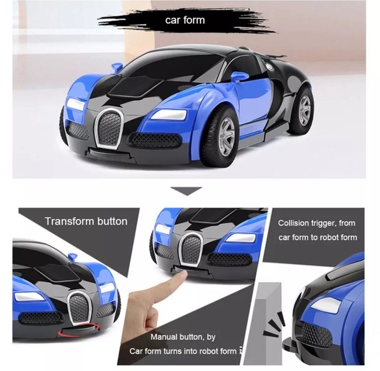 Transformers, Bugatti Veyron, Verformungs Auto für Kinder (Neu (gemäss ...