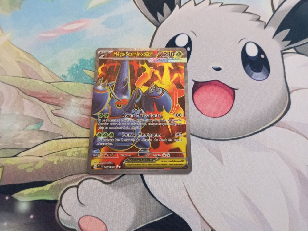 Carte Pokémon Mega-Scarhino Ex FA 108/094 FR (Neu (gemäss Beschreibung ...
