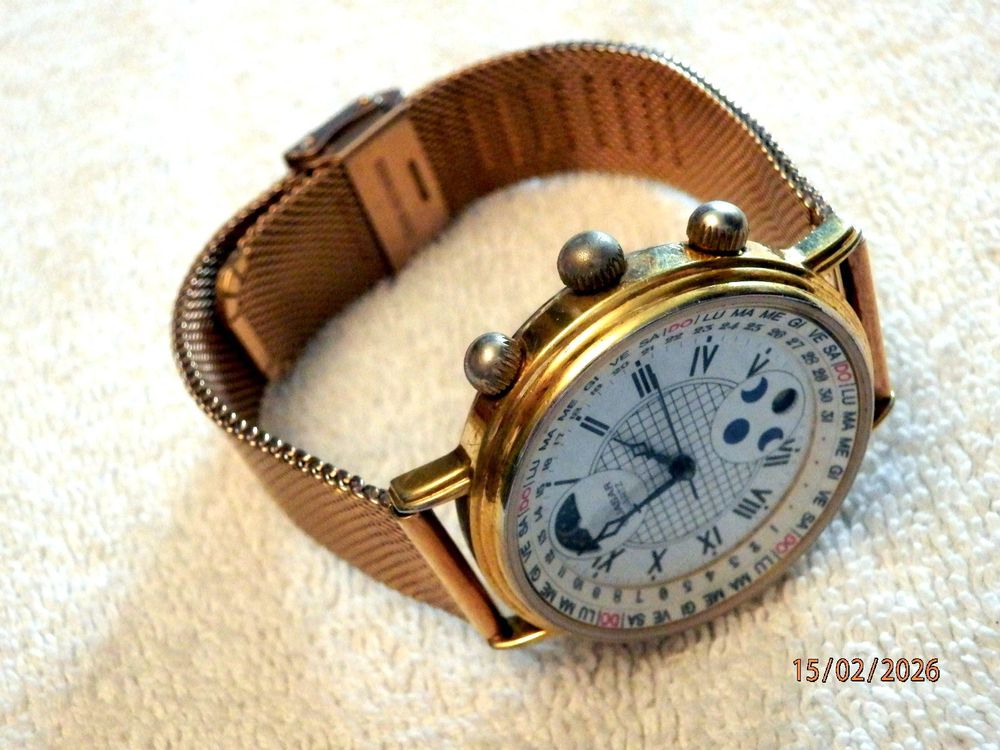 Quasar mit Mondphase, CH, Girard Perregaux, Quartz, 37mm, (Gebraucht ...