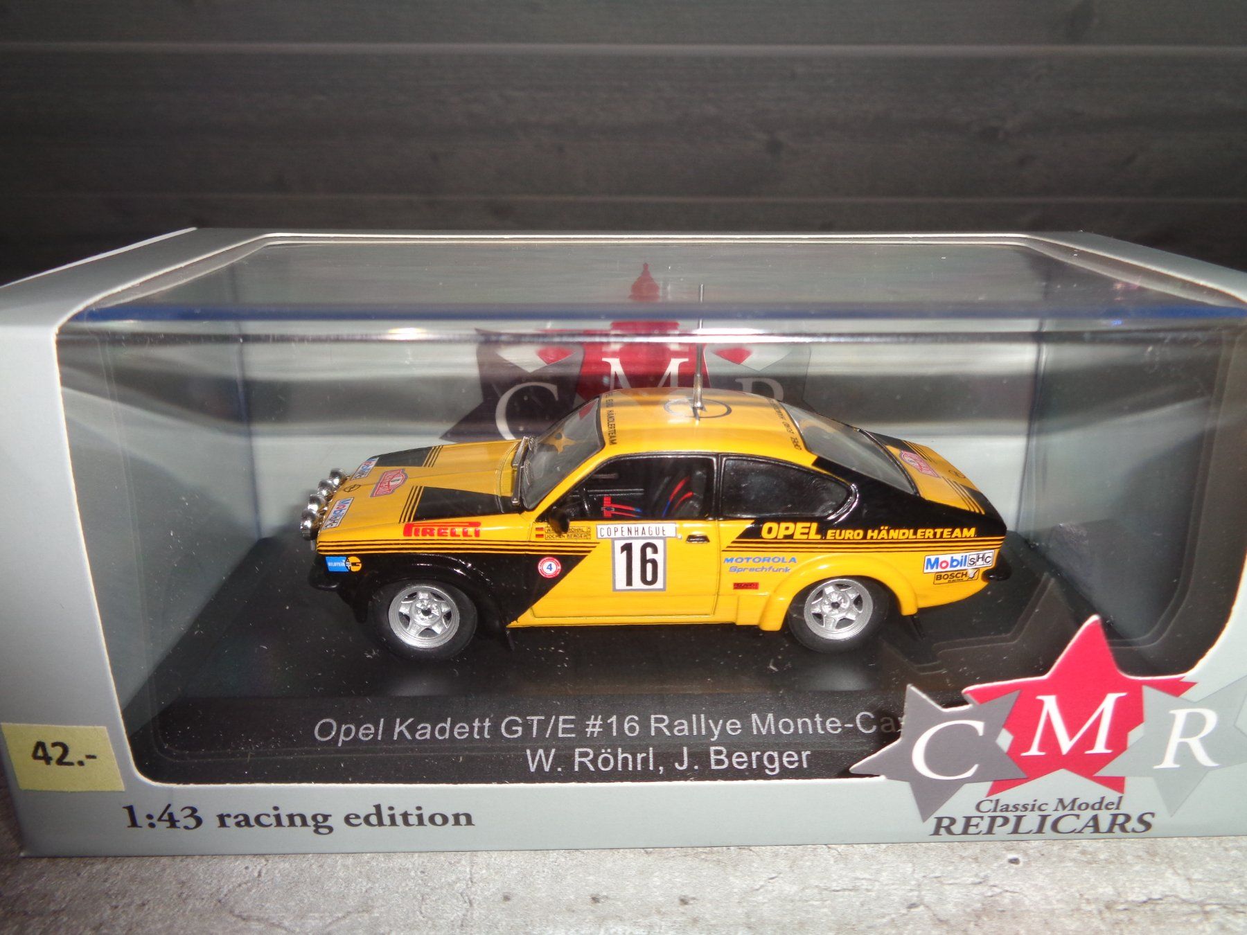 CMR 1:43 Opel Kadett C GT/E Rallye Monte-Carlo Walter Röhrl (Neu und ...