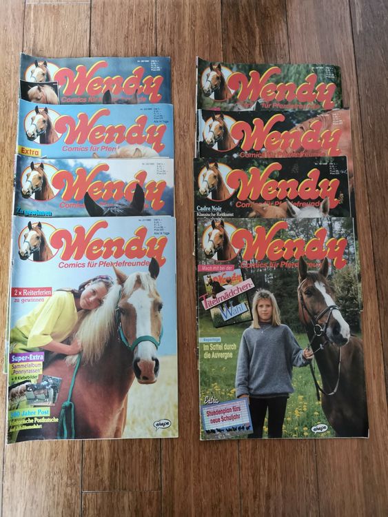 Wendy Comic Hefte/ Pferde Zeitschriften von 1990 - 8 Stück (Gebraucht) in Tägerschen für CHF 40 ...