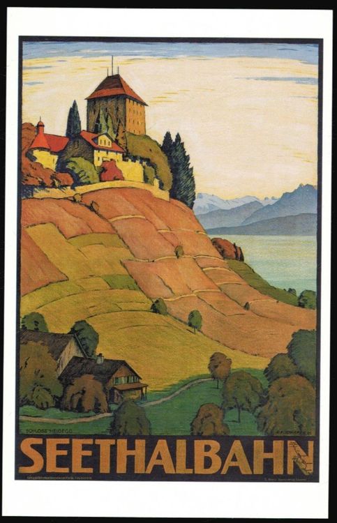 AK Seethalbahn nach einem historischen SBB-Plakat (Gebraucht) in Zürich ...