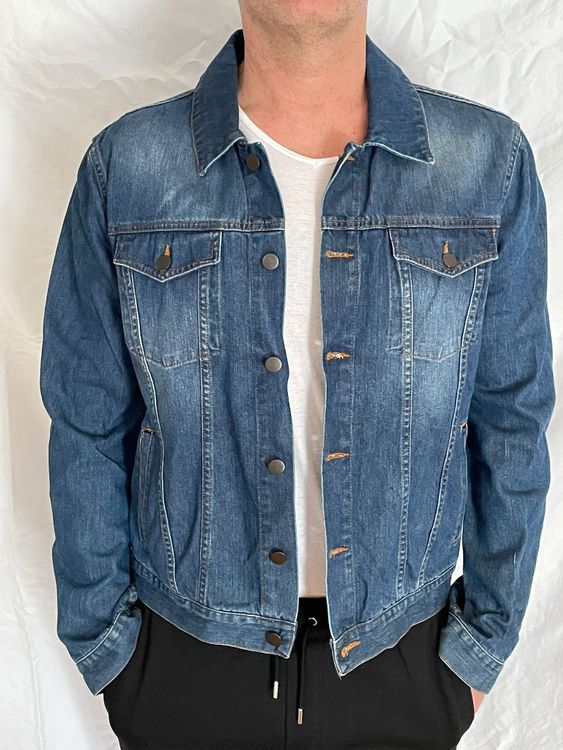 Pierre Balmain Denim Jacket, Blue, Men's L (Neu (gemäss Beschreibung ...