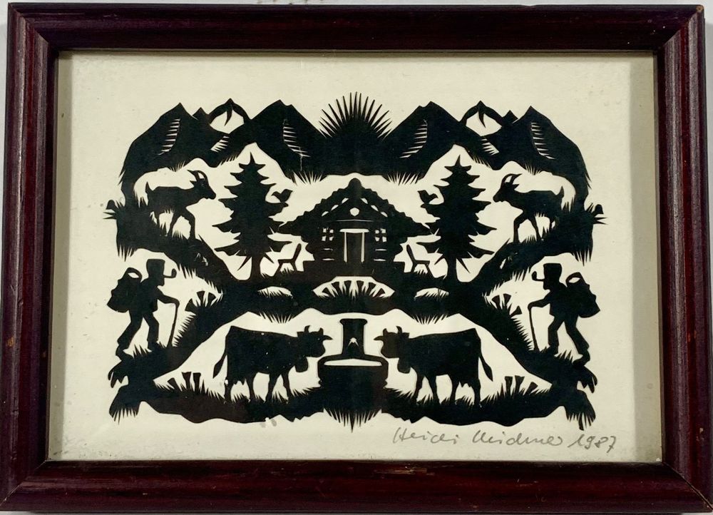 Heidi Widmer (1941) Scherenschnitt Handsigniert | Kaufen auf Ricardo