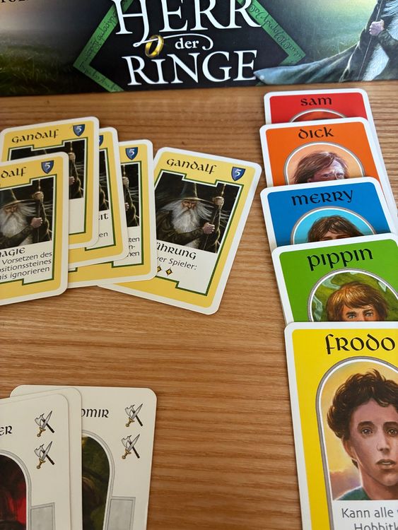 Spiel HERR DER RINGE LORD OF THE RINGS Tolkien Reiner Knizia (Gebraucht ...