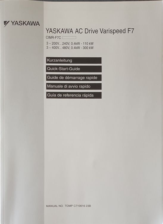 Frequenzumrichter Yaskawa Omron Varispeed F7 (Neu (gemäss Beschreibung ...