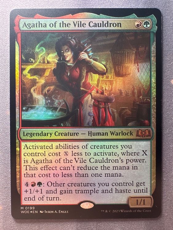 Agatha of the Vile Cauldron FOIL 0199 Wilds of Eldraine (Neu (gemäss ...