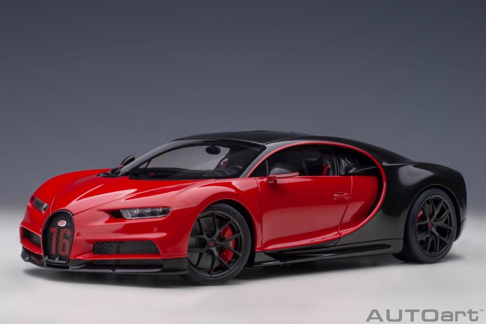 Bugatti Chiron Sport (Italian Red/Carbon) 1/18 AutoArt NEU (Neu und ...