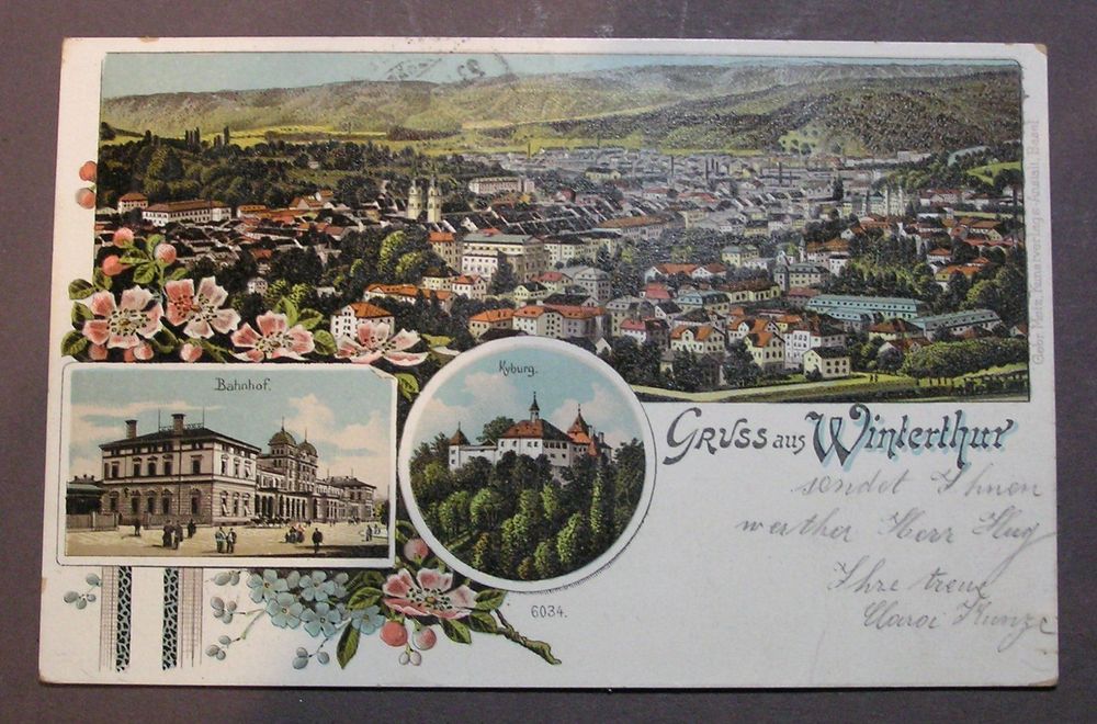 AK LITHO GRUSS AUS WINTERTHUR 1906 (Gebraucht) in Grenchen für CHF 13 – mit Lieferung auf ...