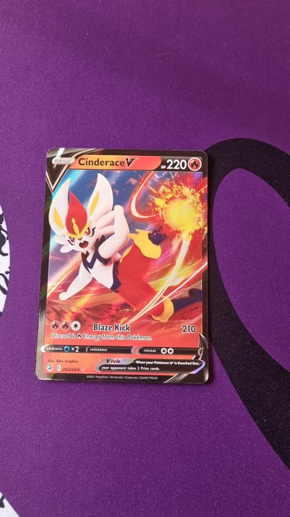 CinderaceV 043/264 Pokémon Fusion Strike En (Neu (gemäss Beschreibung ...