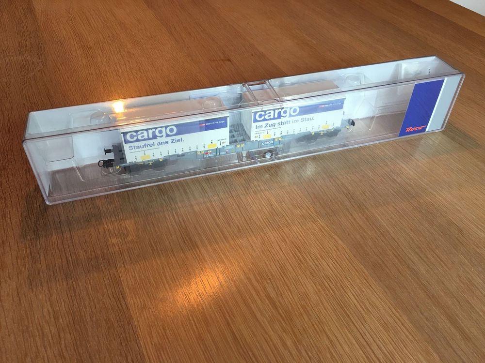 Roco 77341, Containertragwagen, SBB, VI, HO (Neu und originalverpackt ...