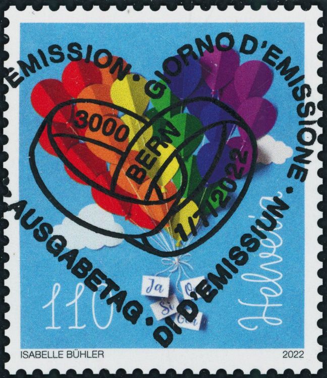 2022 - Ehe für alle - Ersttag ET Voll (Gebraucht) in Schindellegi für CHF 2.5 – mit Lieferung ...