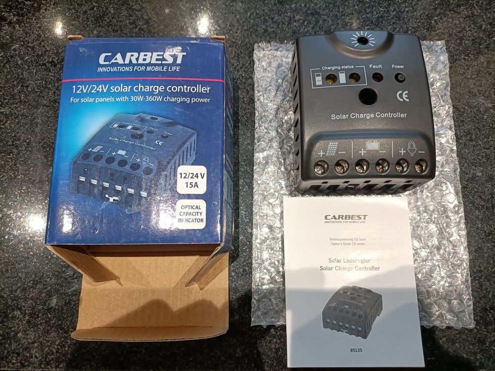 Solarladeregler 12/24V 15A neuwertig (Neu (gemäss Beschreibung)) in ...
