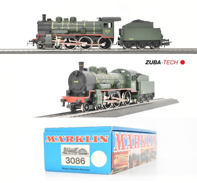 Märklin 3086 Dampflok BR 64 SNCB H0 WS Analog mit OVP (Gebraucht) in ...