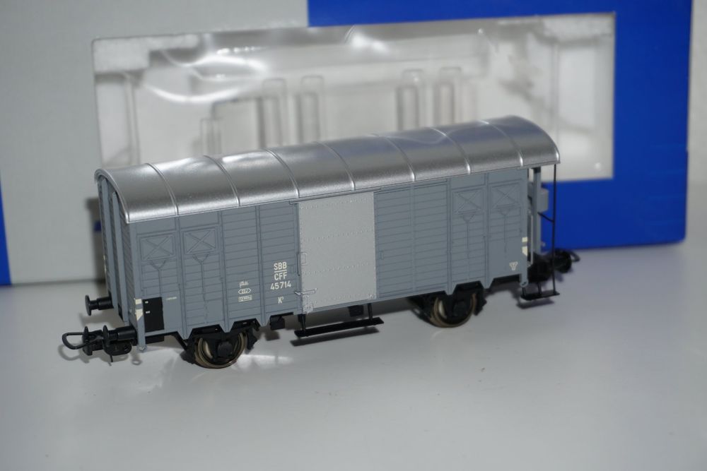 Roco 47504 - SBB gedeckter Güterwagen K3 grau H0/DC (Gebraucht) in Matten b. Interl für CHF 28 ...