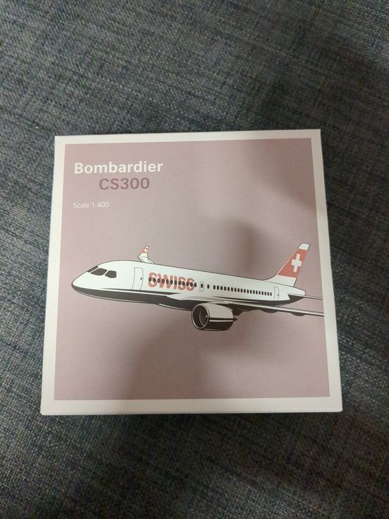 SWISS Bombardier CS300 Mini Airplane 1:400 | Kaufen auf Ricardo