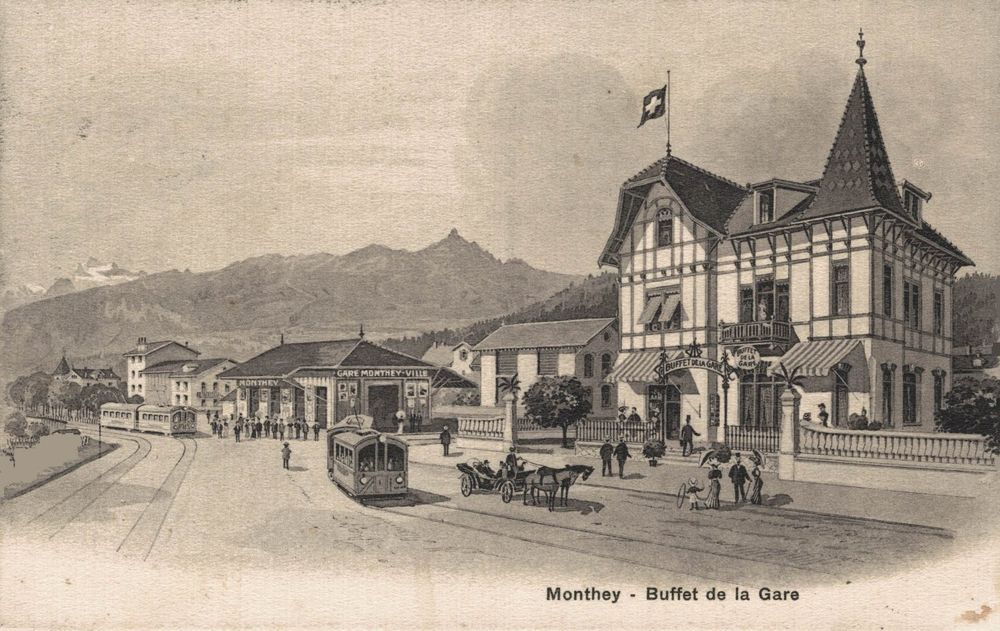 Monthey - Buffet de la Gare, Tram (Gebraucht) in Bronschhofen für CHF ...