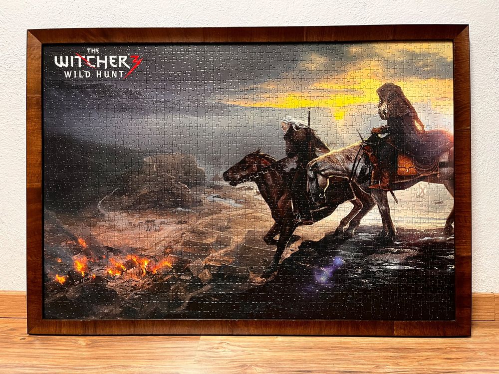 Rares The Witcher 3-Puzzle inkl. massgefertigtem Holzrahmen | Kaufen ...