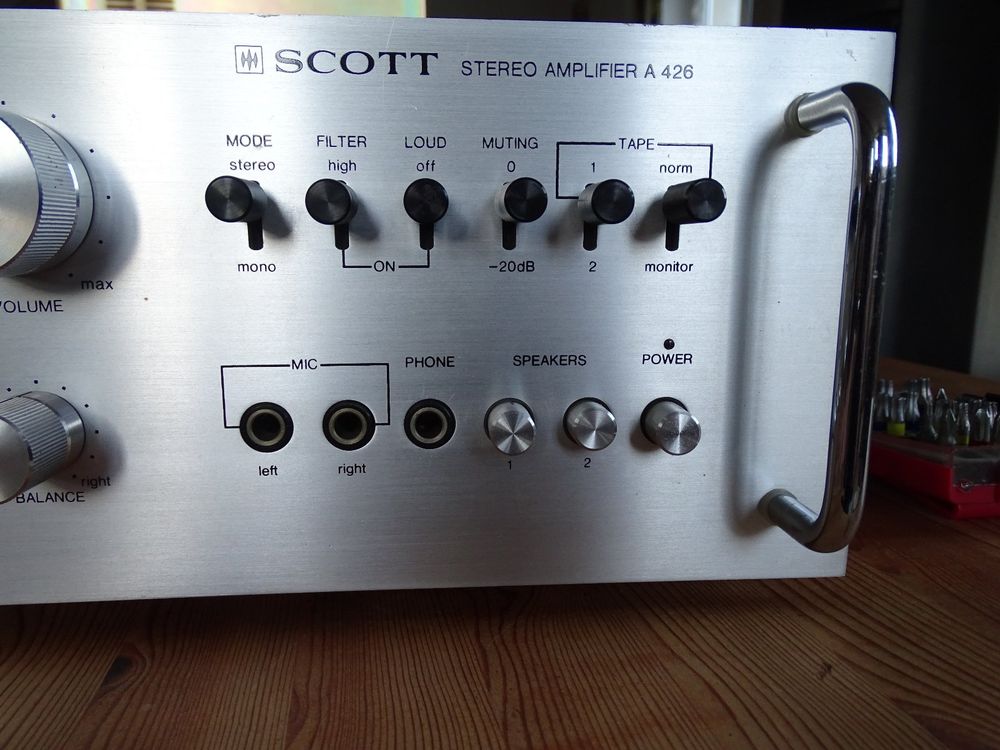 Schon wieder ein defekter Verstärker -> ein Scott A 426 (Gebraucht) in ...
