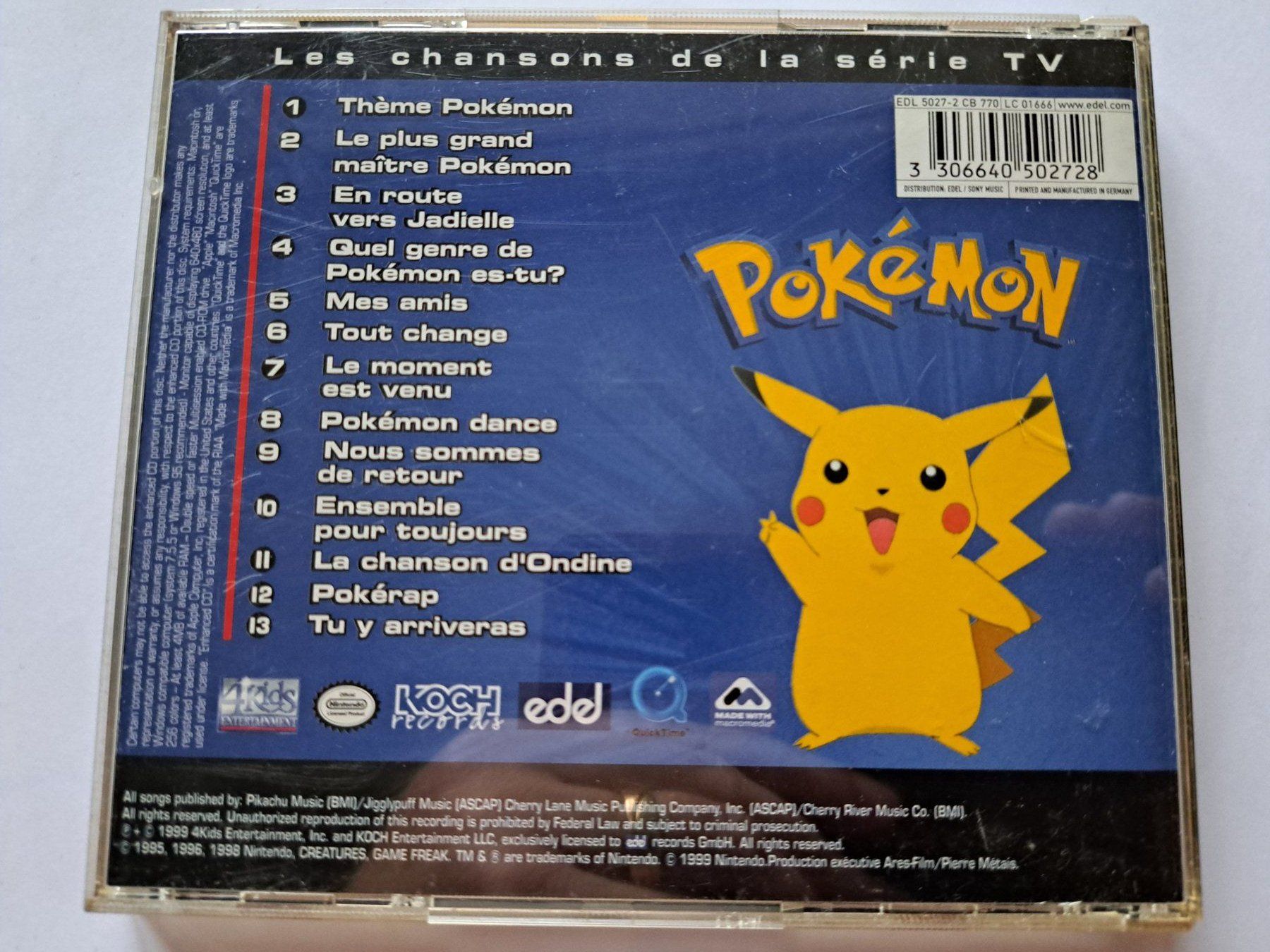 Cd Pokémon - Les chansons de la série TV (D'occasion) à Pully pour CHF ...