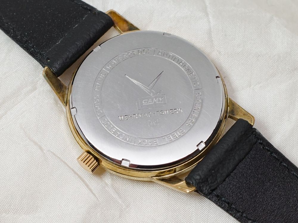 CAMY Genève 35mm vintage Armbanduhr Handaufzug AS 1130 17j. (Gebraucht ...