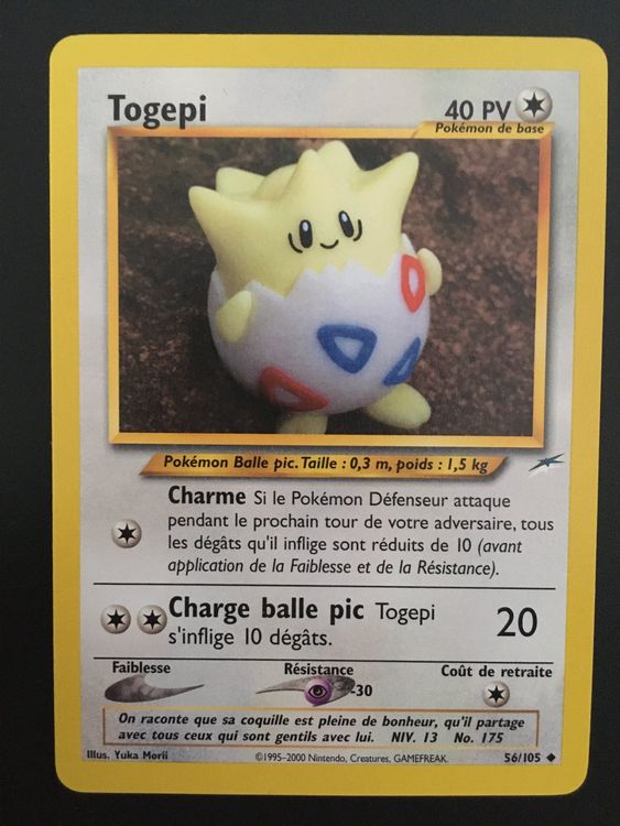 RARE: Pokémon Neo Destiny (2002): Togepi 56/105 FR (Gebraucht) in ...