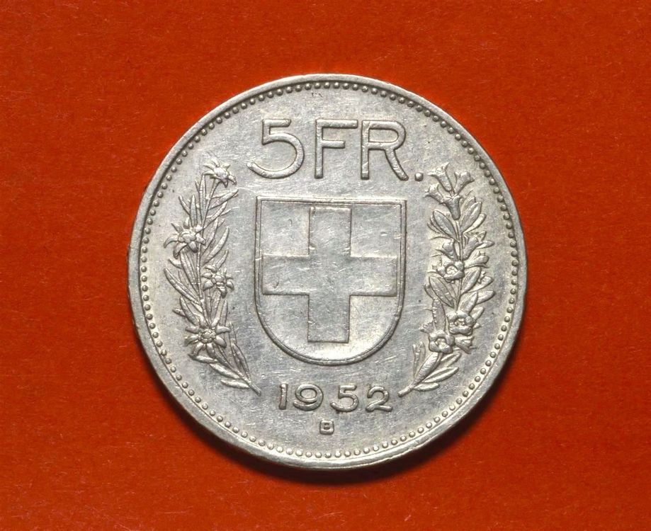 5 Franken 1952 (Gebraucht) in Oberglatt ZH für CHF 26 – mit Lieferung ...