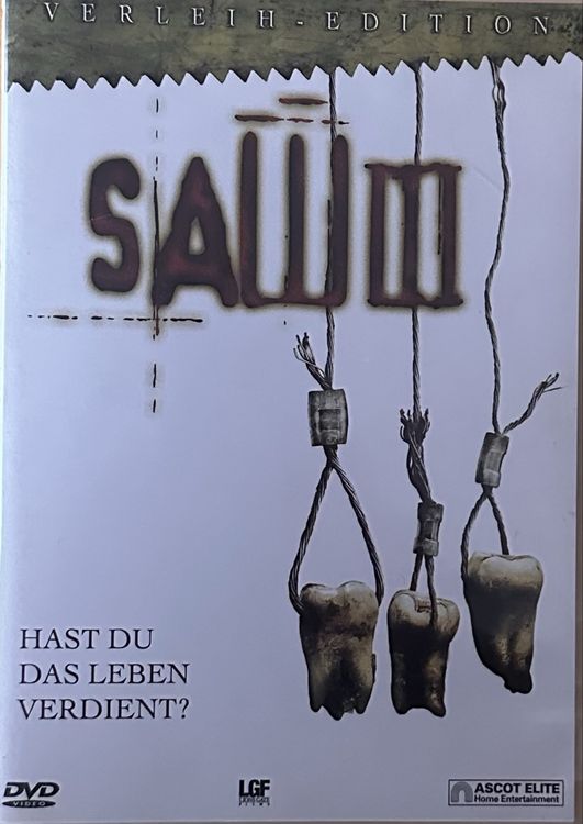 SAW III DVD Horrorfilm Klassiker Jigsaw Thriller (Gebraucht) in Malters ...