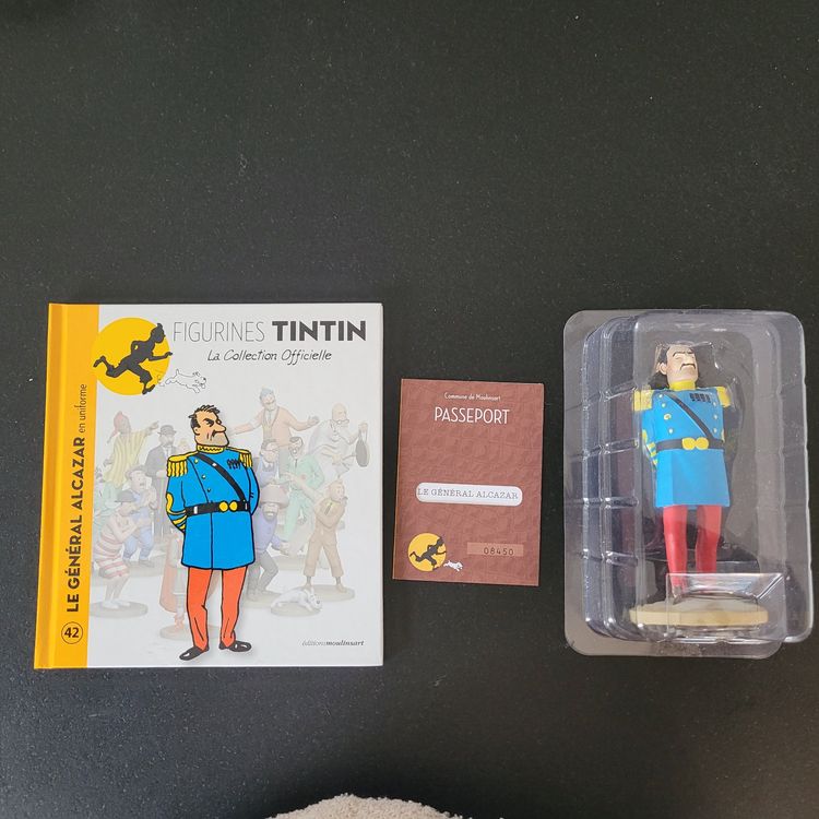 Livre Et Figurine Collection Tintin Le Général Alcazar (Neu (gemäss ...