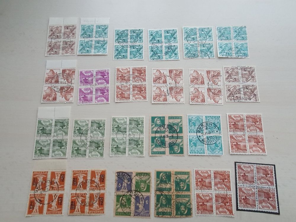 Kehrdrucke im 4er Block, ab 1.- | Kaufen auf Ricardo