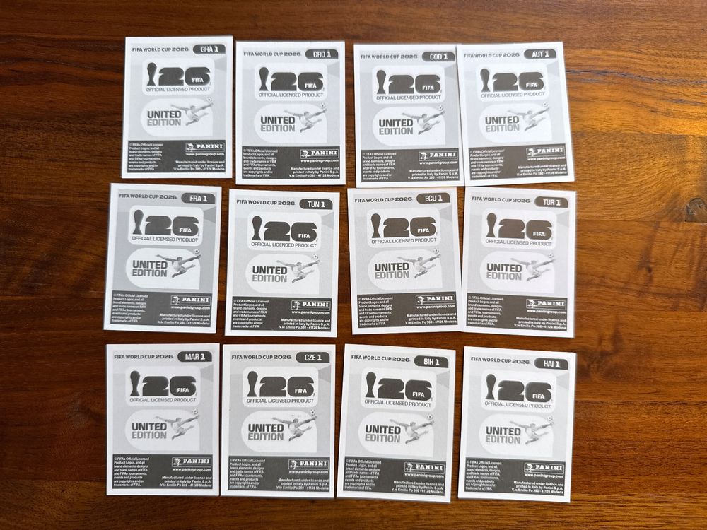 FIFA World Cup 2026 Sticker Set - Original Panini, 12 rar... (Gebraucht ...