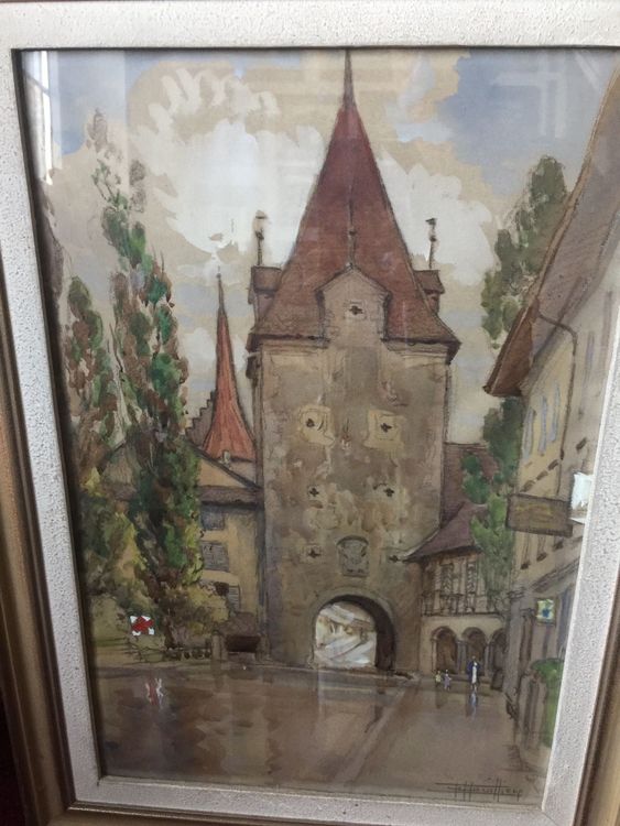 Aquarell Sursee Untertor (Gebraucht) in Sursee für CHF 39 – mit Lieferung auf Ricardo kaufen