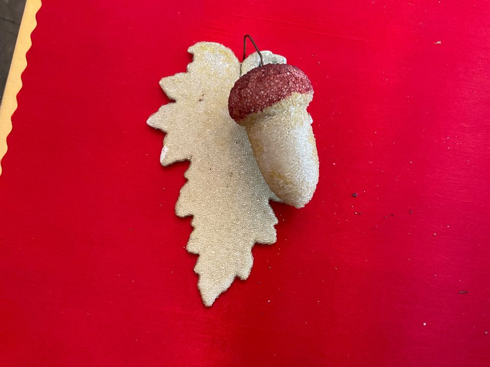 2 Stück Böhmischer Karton bestreut mit venezianischem Glimme (Gebraucht ...