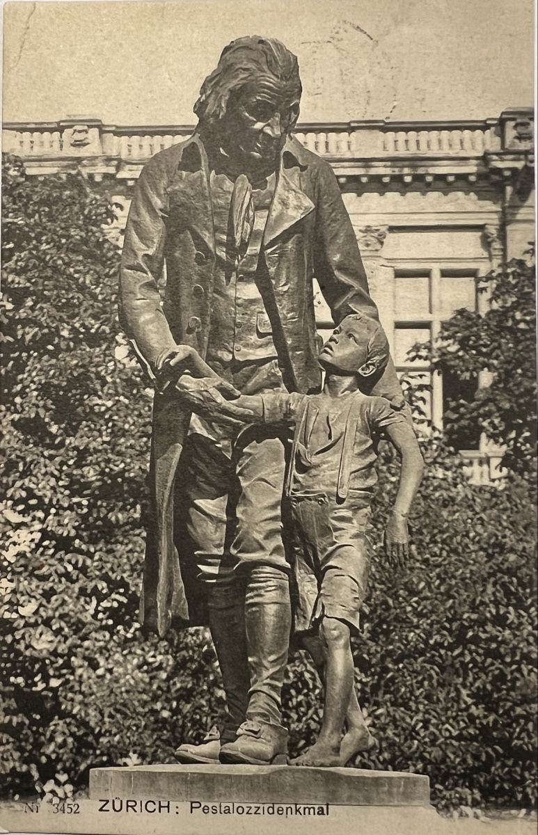 Alte AK Pestalozzidenkmal Zürich.gelaufen 1907 (Gebraucht) in Muotathal ...