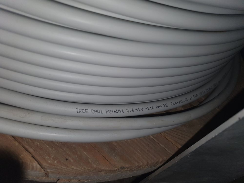 Kabel Einzelleiter 1x16mm2 PE Litze POT 1x16 T-Litze 1 Meter (Neu ...