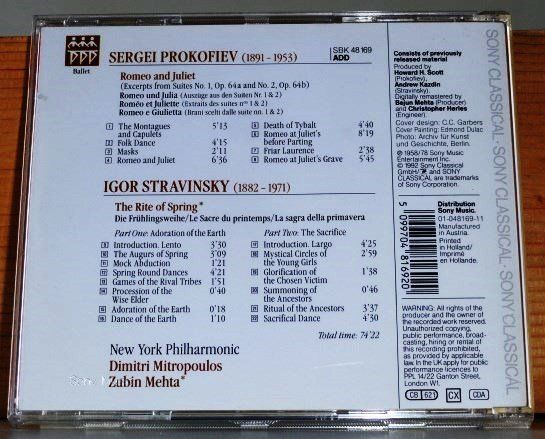Zubin Mehta, Dimitri Mitropoulos - inc. "Romeo and Juliet" (Gebraucht ...