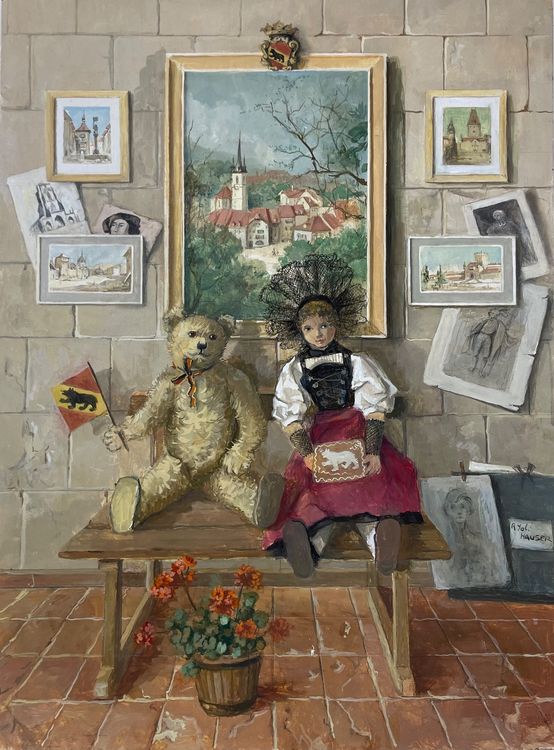 Renée Yolande Hauser (1919-2008) grosses Gemälde (Gebraucht) in Root ...