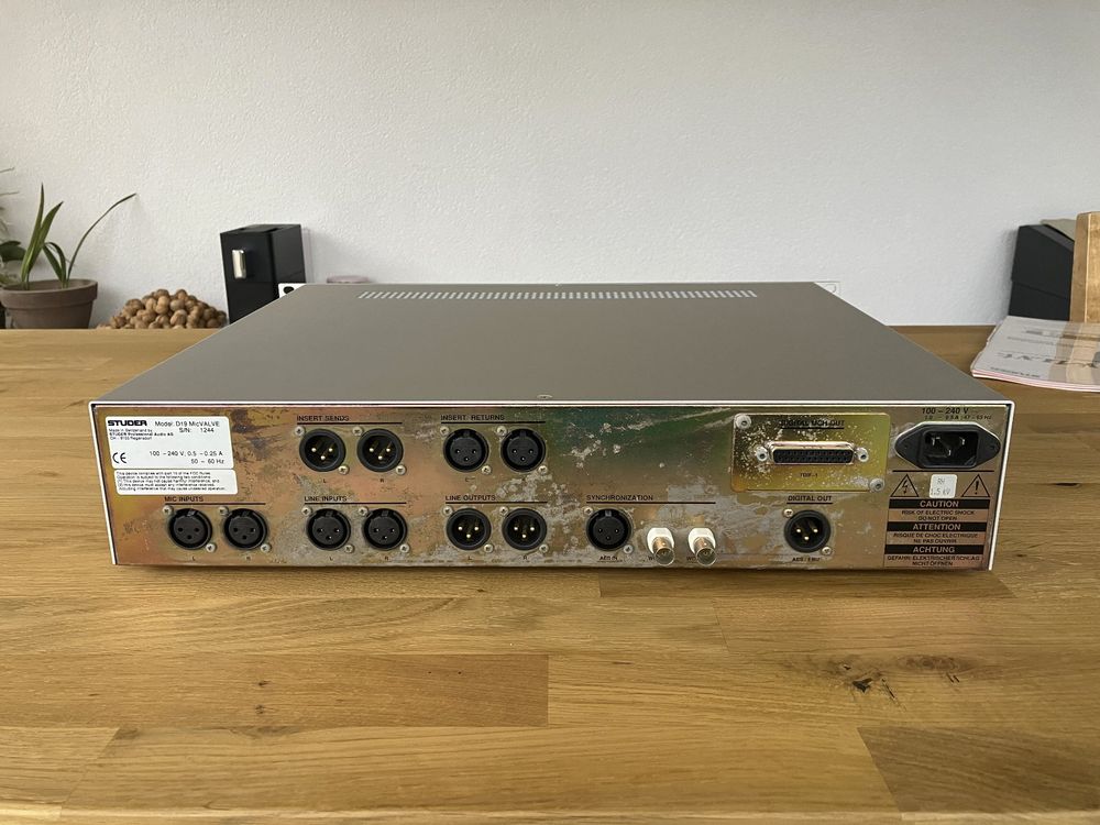 Studer D19 MicValve 2-Kanal Röhrern-Mikrofon-Vorverstärker (Gebraucht ...