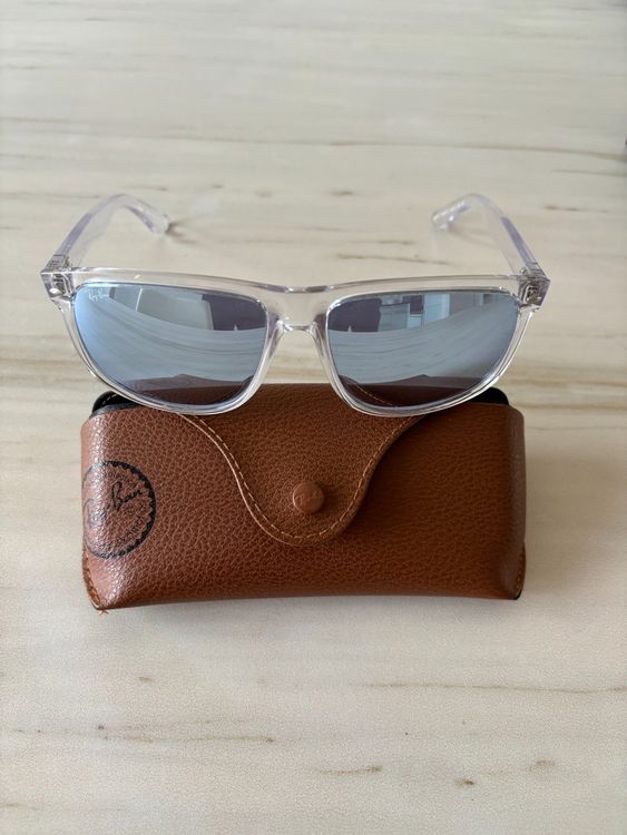 Ray-Ban Justin Classic Transparent Spiegelglas Sonnenbrille (Gebraucht ...