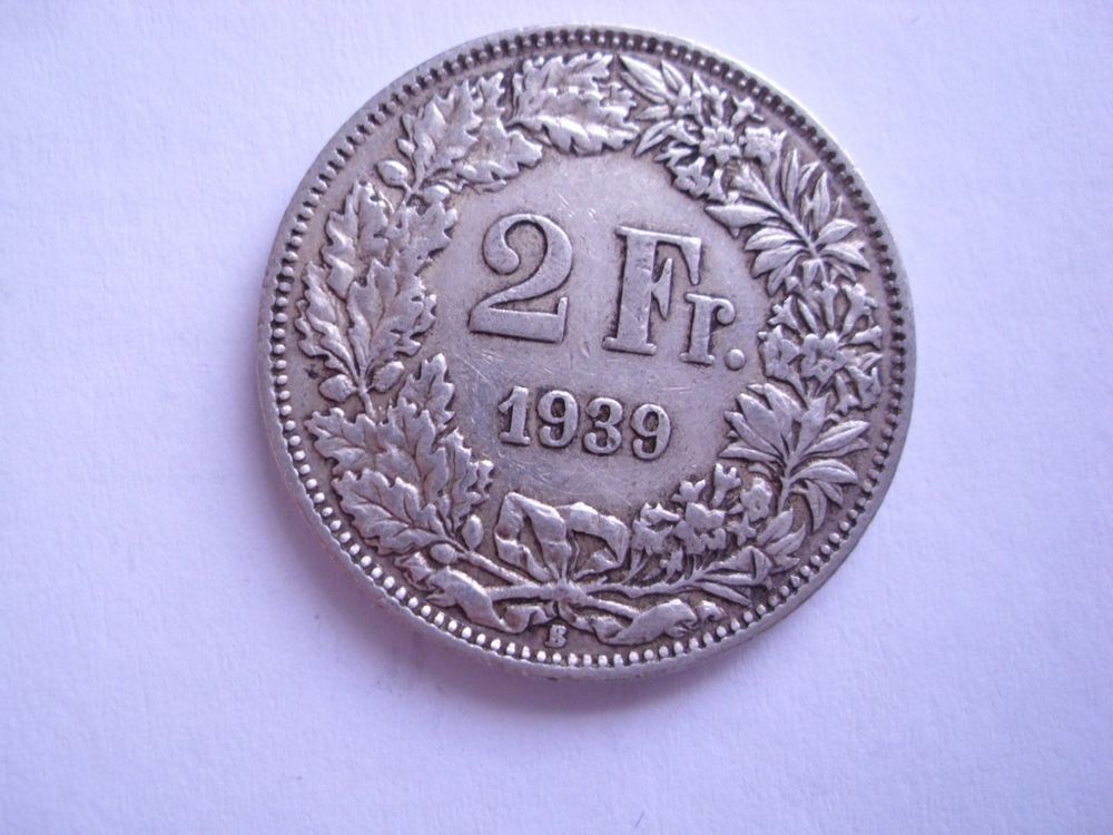 2 Franken 1939 (Gebraucht) in Birsfelden für CHF 5.4 – mit Lieferung auf Ricardo kaufen
