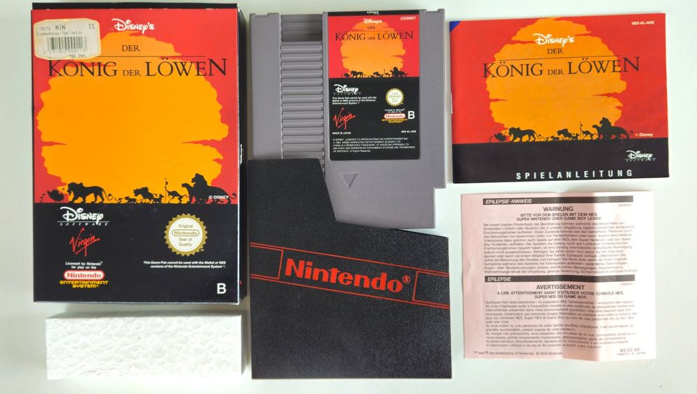 Disney Der König Der Löwen (Nes) - Neuwertiger Zustand (Gebraucht) in ...