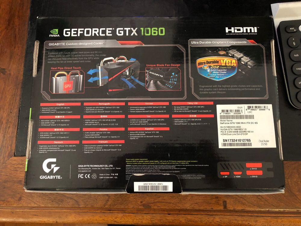 GeForce GTX 1060 Mini ITX OC 6G | Kaufen auf Ricardo