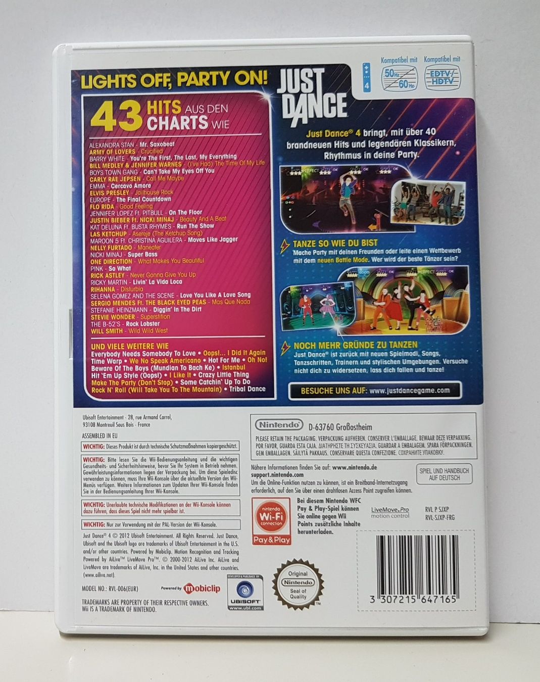 Just Dance 4 43 Heisse Hits und viel Mehr! für Wii (Gebraucht) in ...