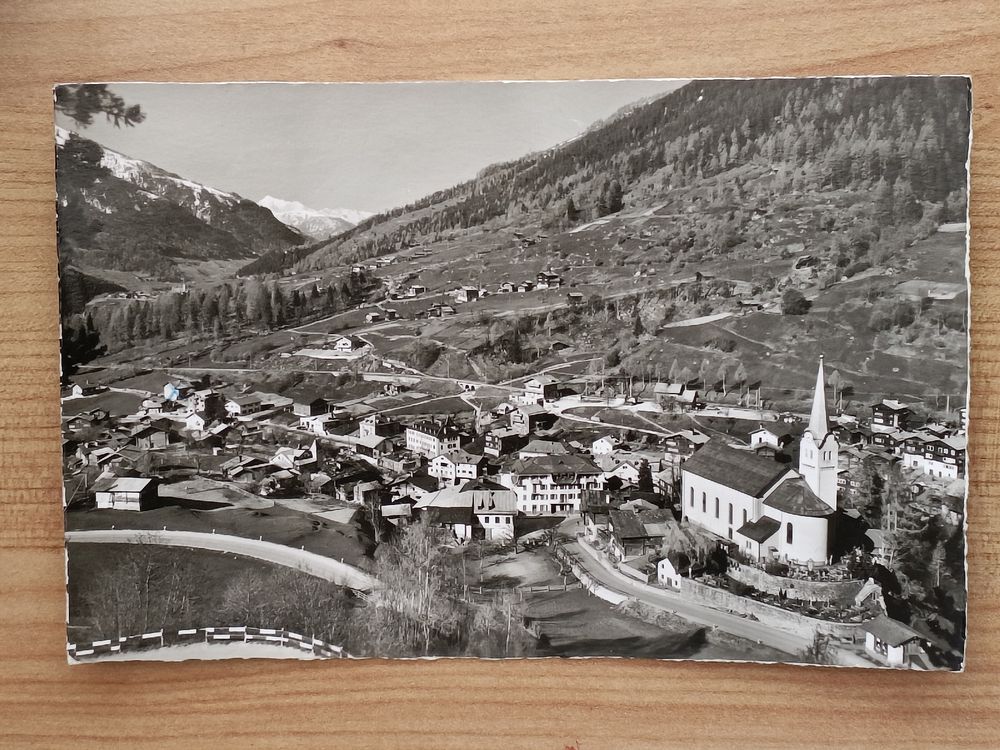 Photo Karte / Fiesch - Wallis Gelaufen 1955 (Gebraucht) in Brugg AG für ...