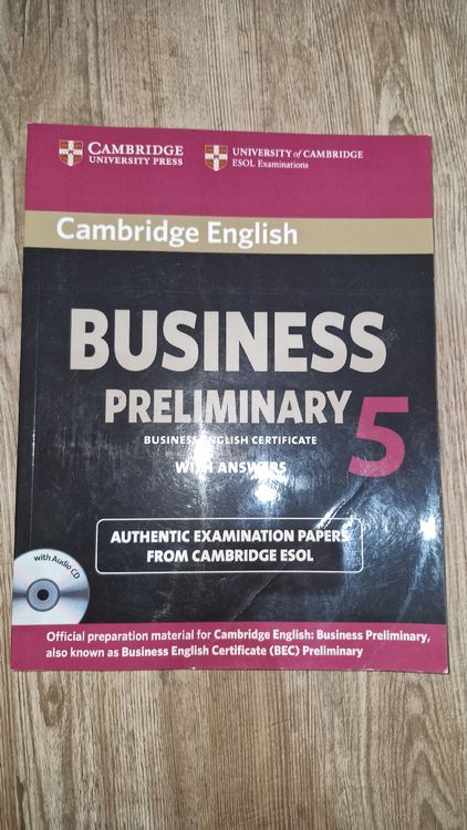 Business English Cambridge BEC Preliminary 5 Buch CD (Gebraucht) in Zollbrück für CHF 10 – mit ...