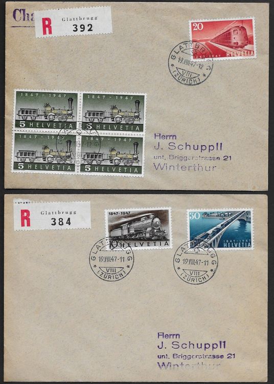 1947 CHARGE o Glattbrugg 100J. Eisenbahn Serie Top ab 1.- | Kaufen auf Ricardo
