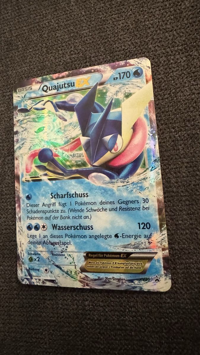 Pokémon Karte: Quajutsu EX - Selten und Top Zustand! (Neu (gemäss ...